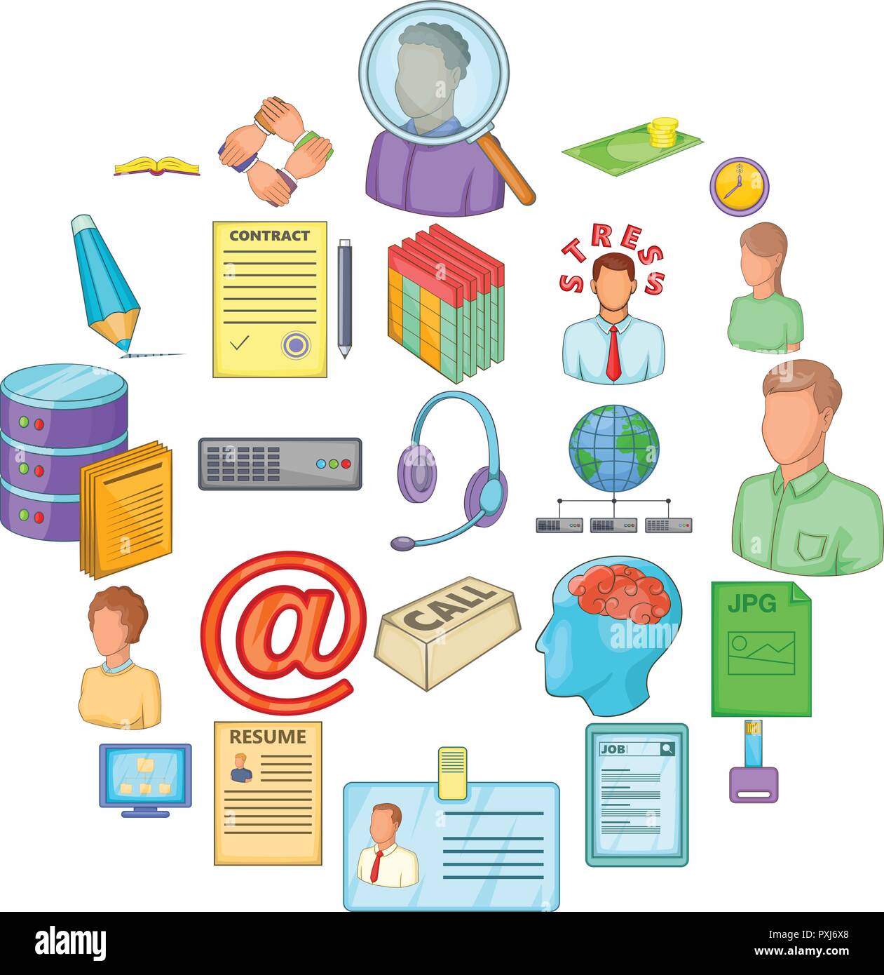 Order icons set, cartoon style Stock Vector Image & Art - Alamy