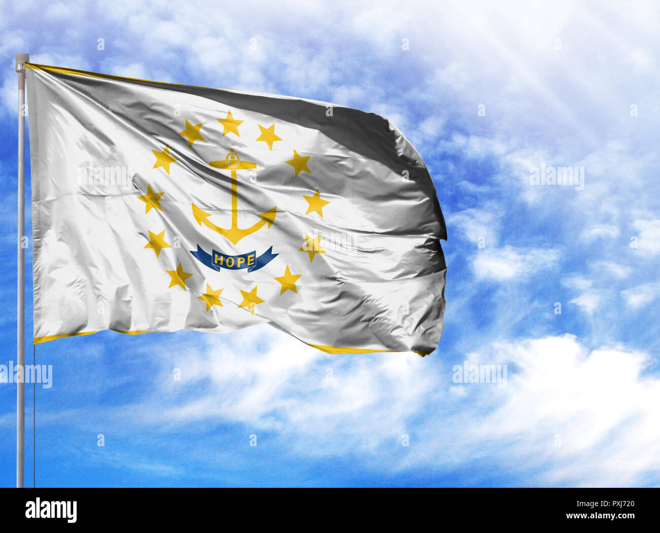 The seal of the state of rhode island and providence hi-res stock ...