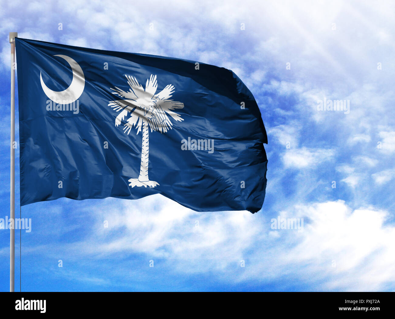 South carolinian flag hi-res stock photography and images - Alamy