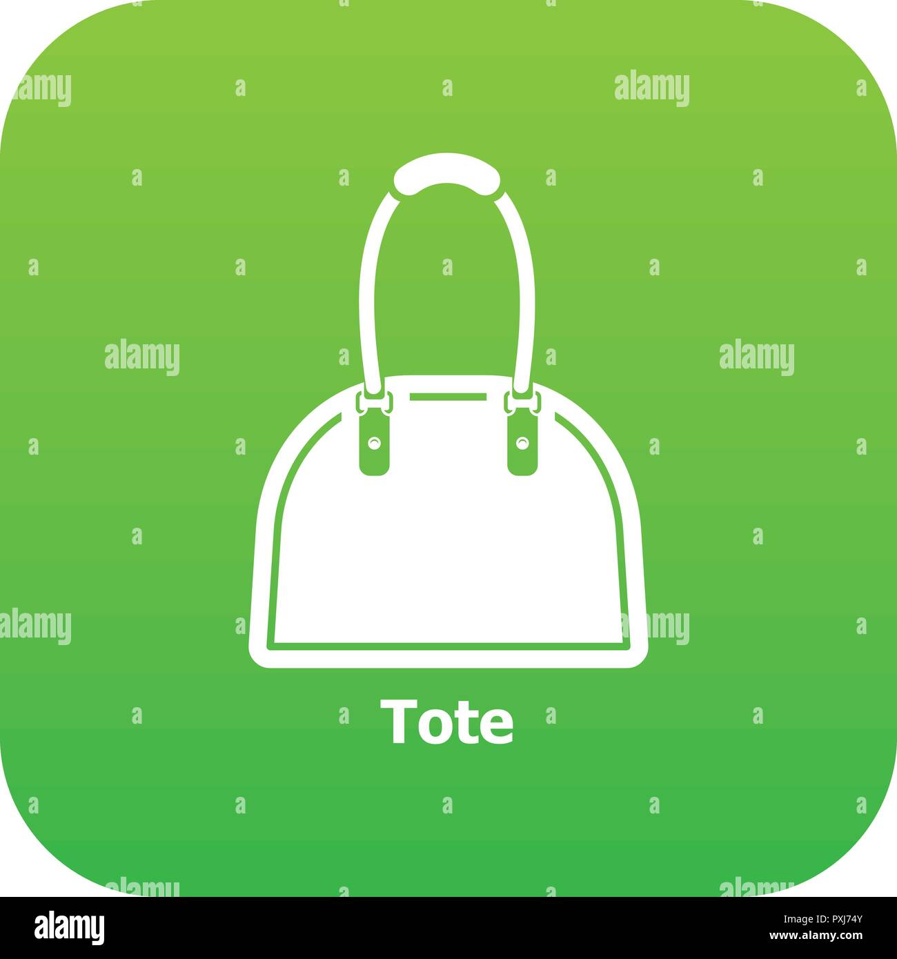 Tote bag icon green vector Stock Vector Image & Art - Alamy