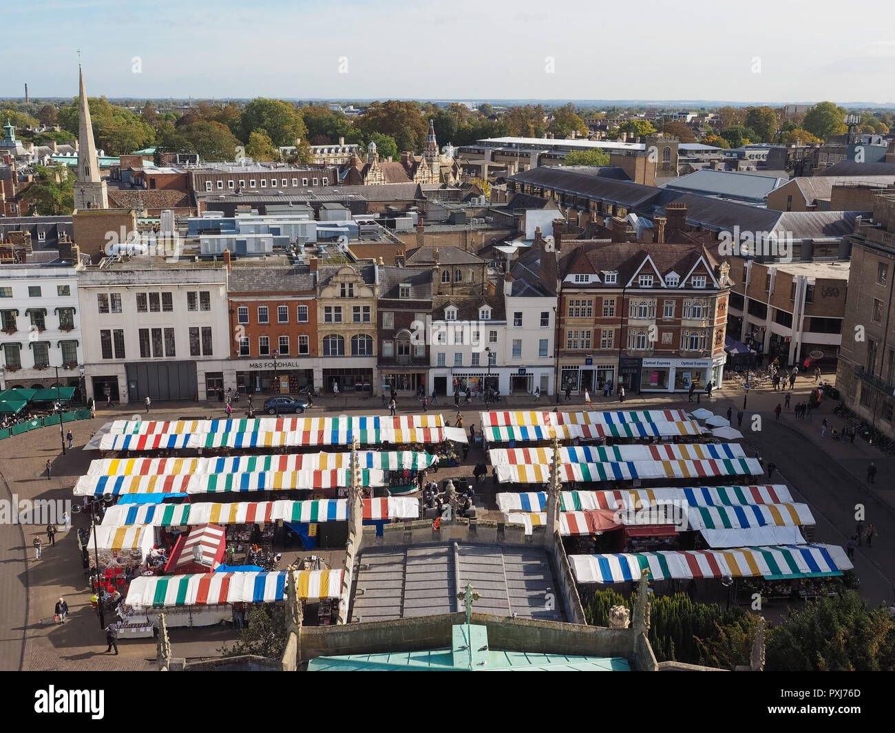 Aerial view cambridge market square hi-res stock photography and images ...