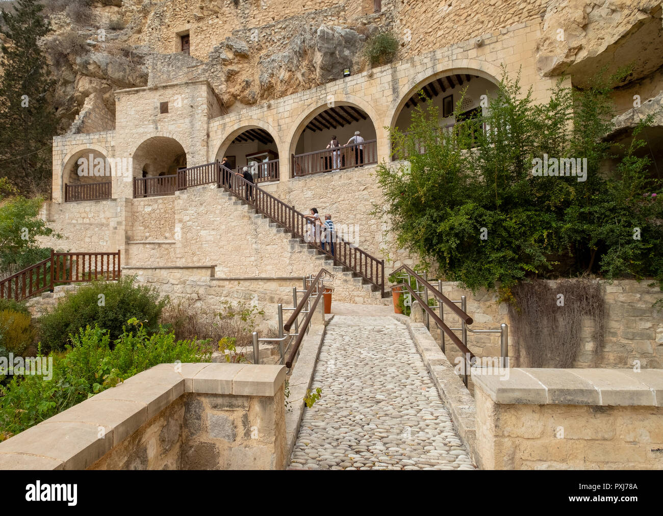 Agios Neofytos monastery (Ayios Neophytos) cave where Saint Neophytos ...
