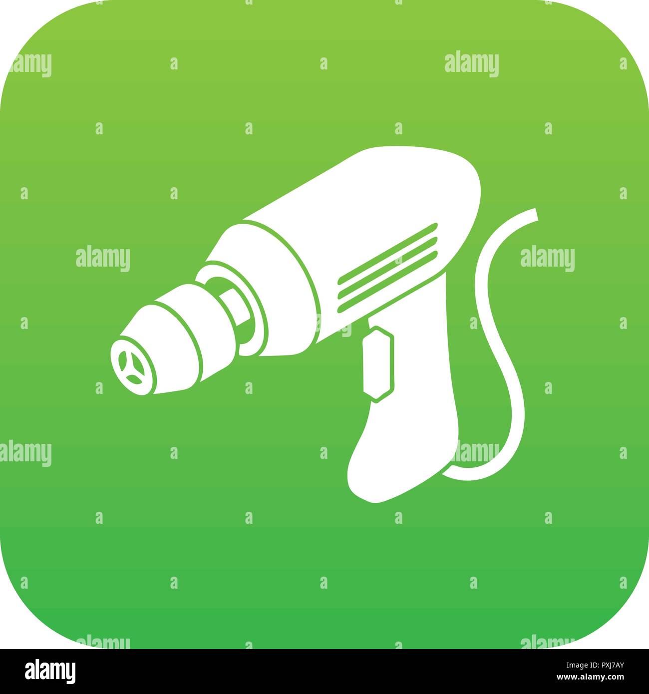 Corded drill icon green vector Stock Vector Image & Art - Alamy