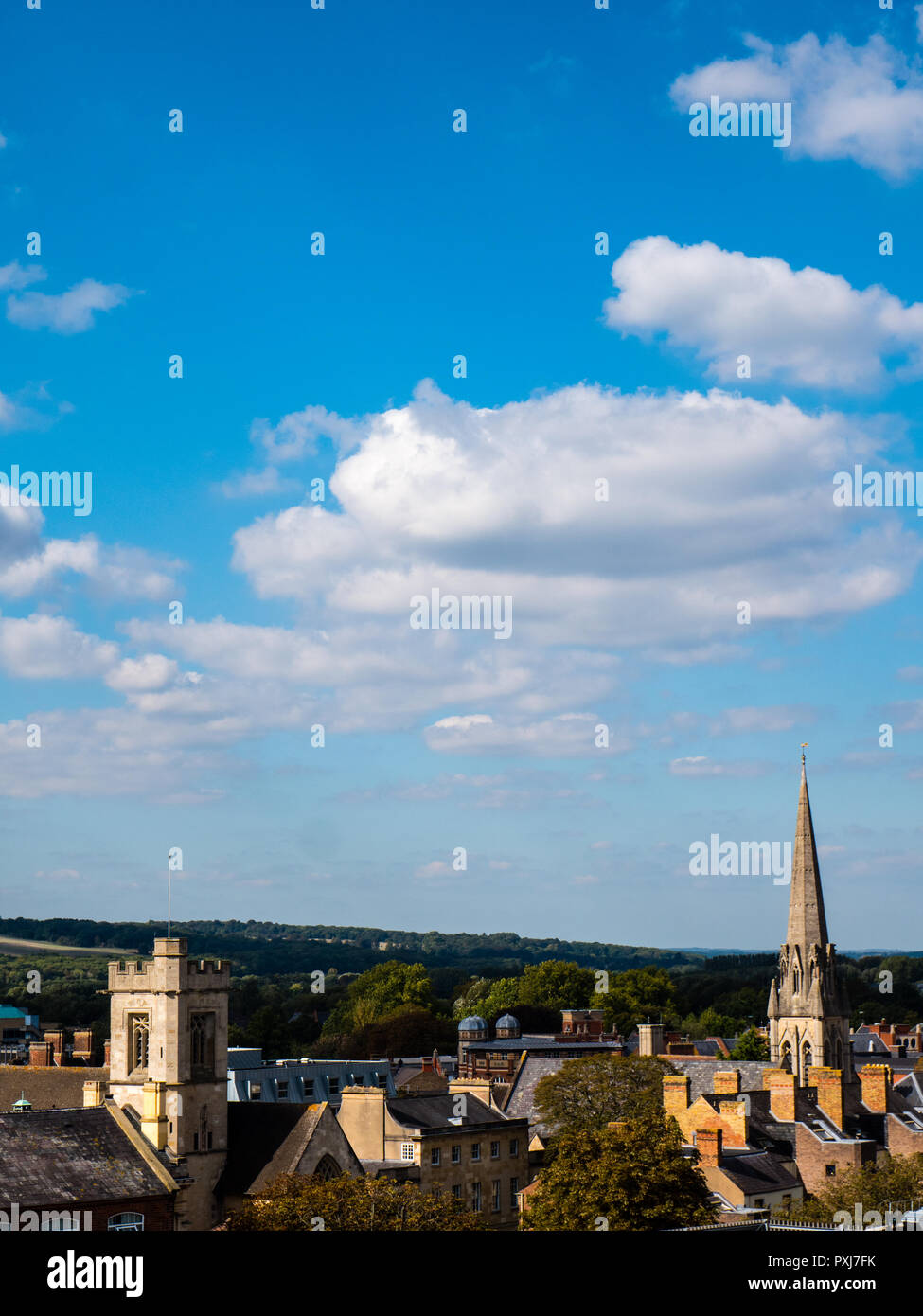 St Peters College, and Wesley Memorial Methodist Church, in Oxford ...