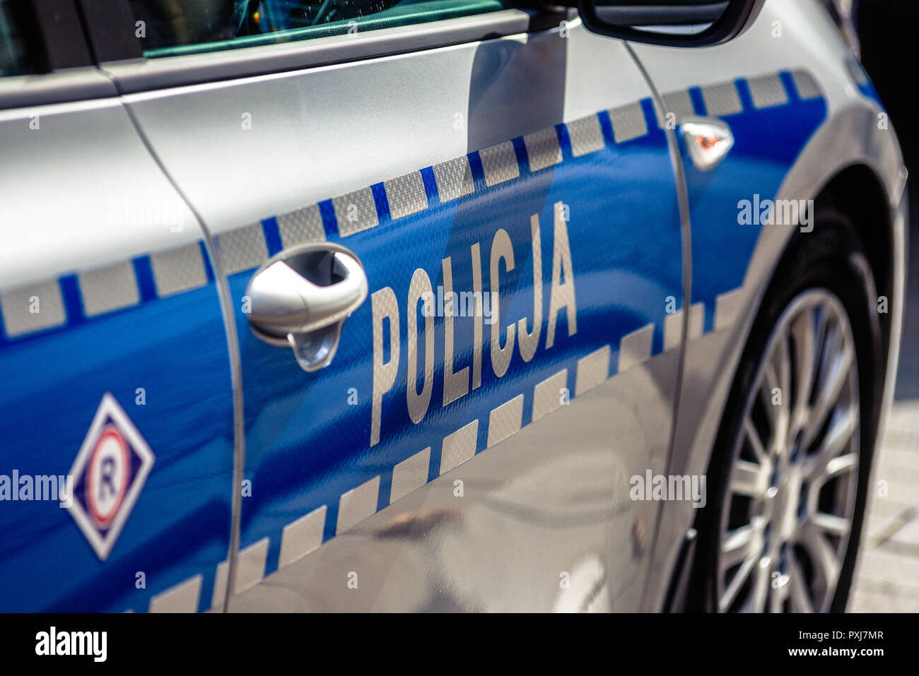 Police car logo hi-res stock photography and images - Alamy