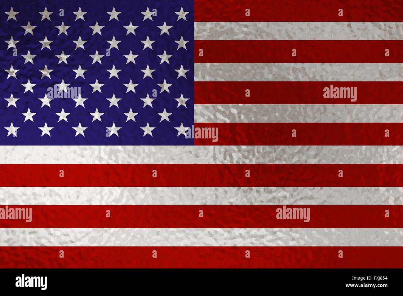 Flag of United States with glass effect. Vector illustration Stock ...