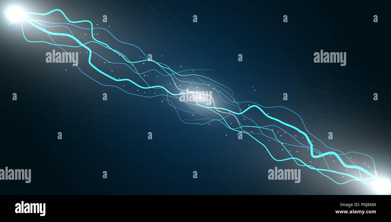 Electric lightning thunder, Power electrical energy, Vector ...