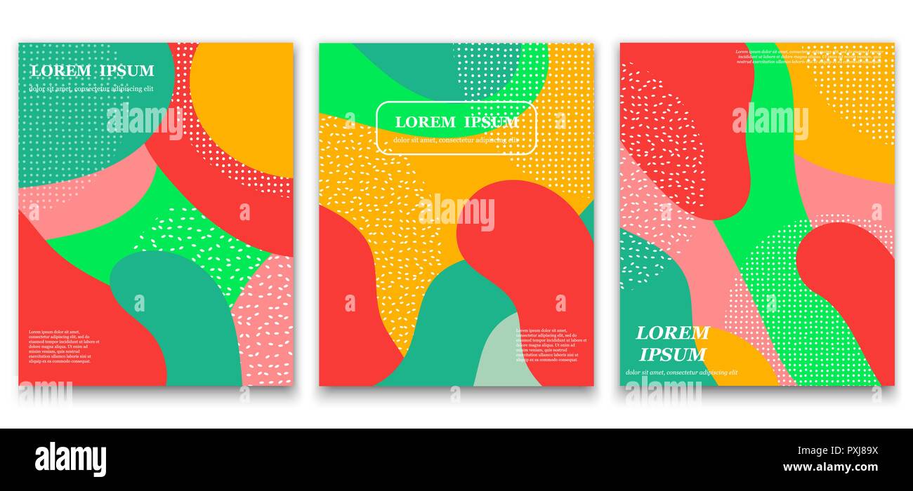 Abstract geometric pattern in cartoon style for poster design Stock ...