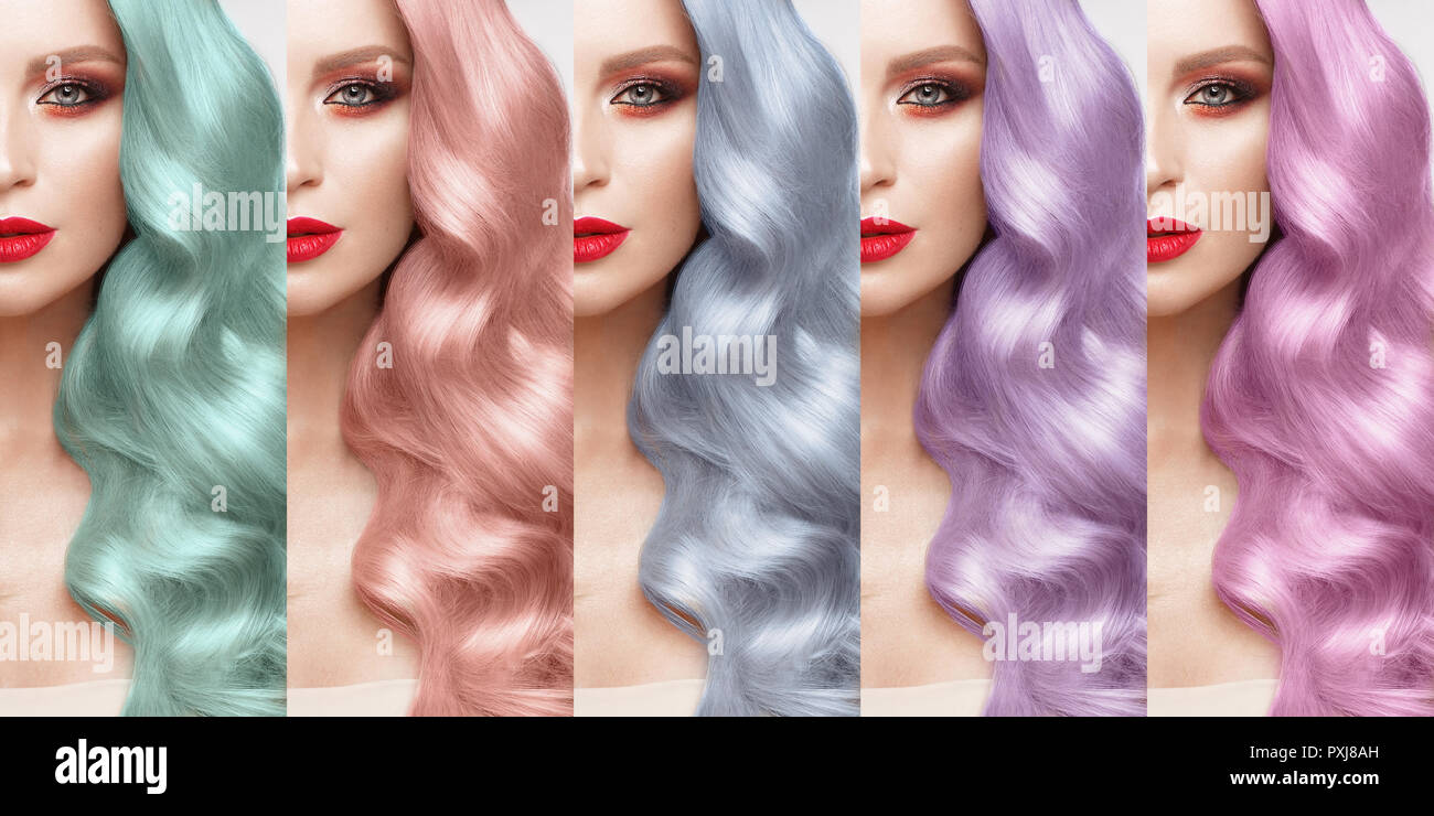 Hair Color Sample Stock Photos & Hair Color Sample Stock Images - Alamy