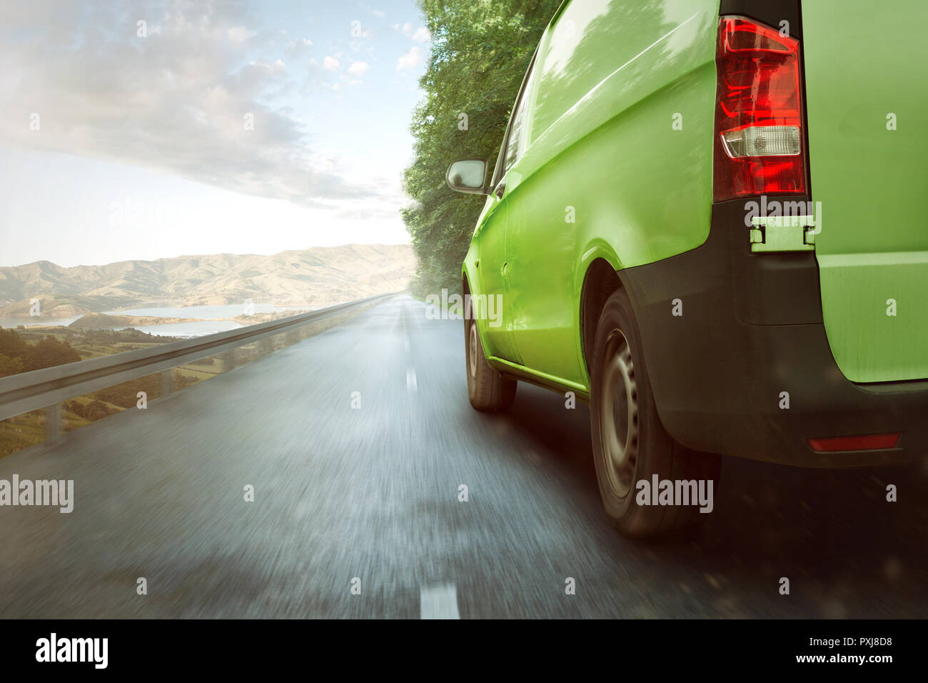 Car transporter side view hi-res stock photography and images - Alamy