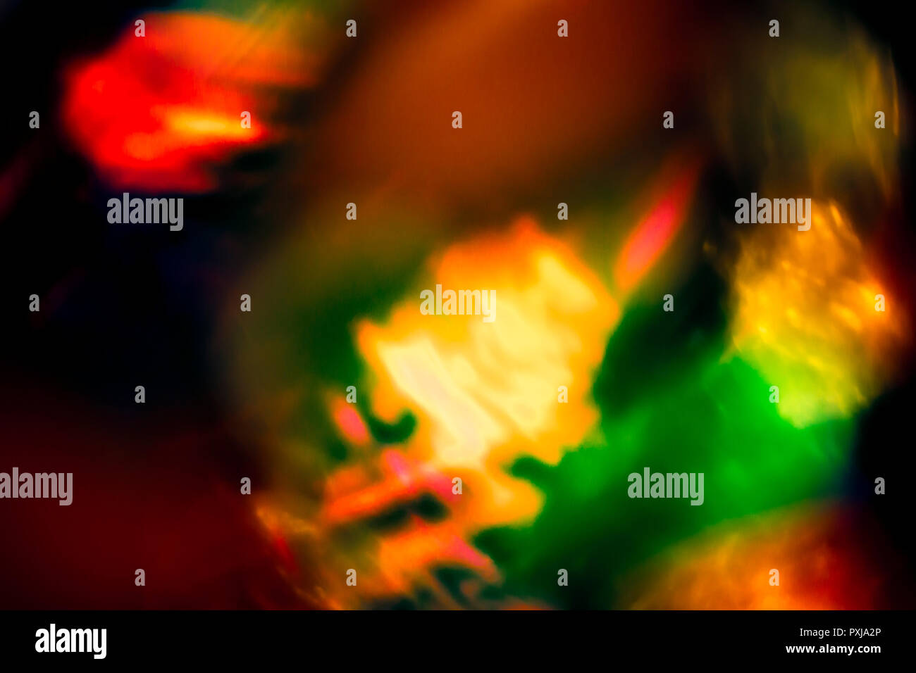 Colorful soft circular bokeh overlay for use to enhance images with ...