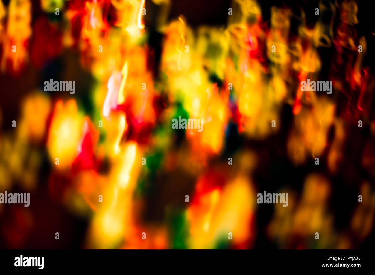 Colorful soft circular bokeh overlay for use to enhance images with ...