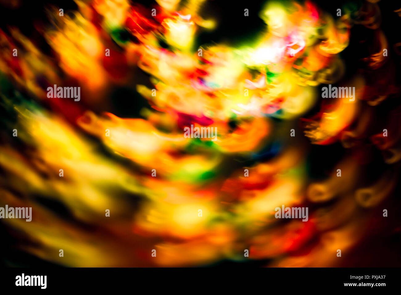 Colorful soft circular bokeh overlay for use to enhance images with ...