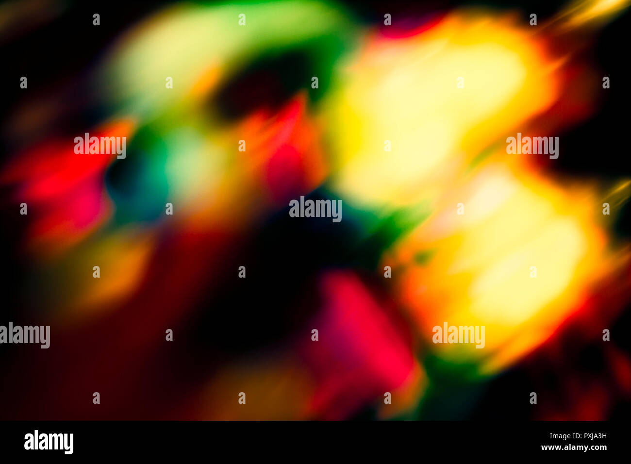 Colorful soft circular bokeh overlay for use to enhance images with ...