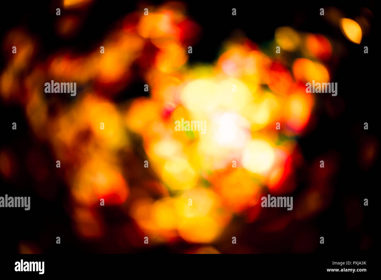 Colorful soft circular bokeh overlay for use to enhance images with ...