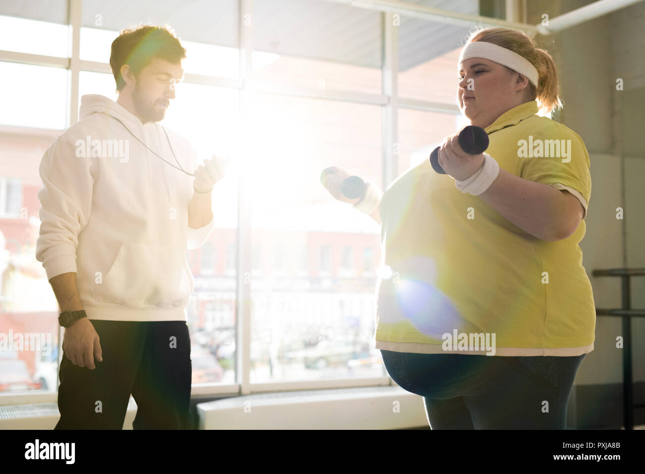 Young obese woman in hi-res stock photography and images - Alamy