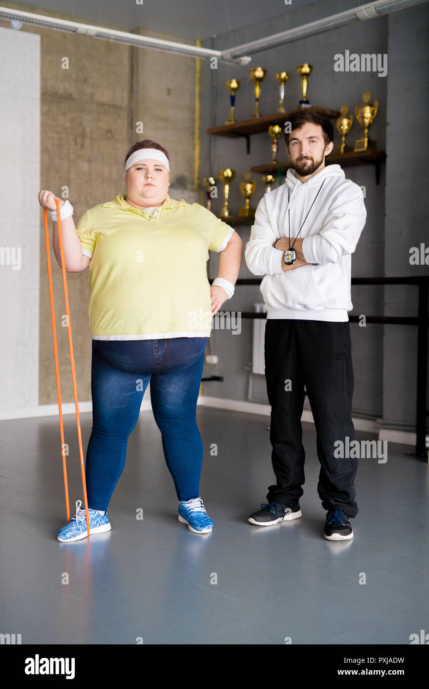 Fat young woman posing hi-res stock photography and images - Alamy