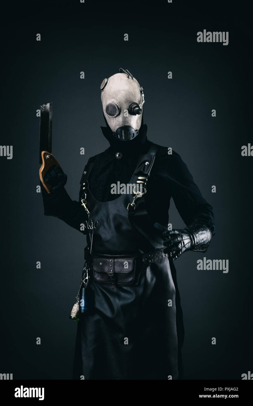 Portrait of a steampunk doctor Stock Photo - Alamy