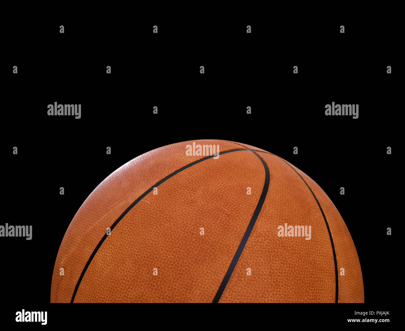 Basketball close-up on black background Stock Photo - Alamy