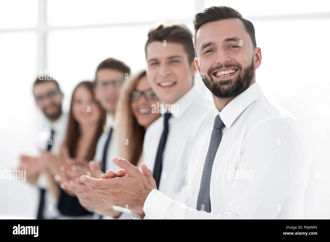 Group applause close up hi-res stock photography and images - Alamy