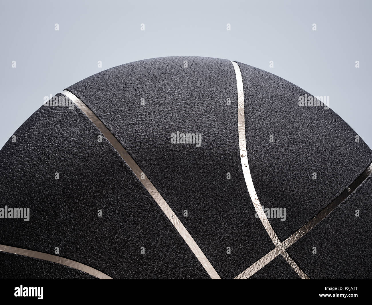 Metalic Basketball close-up on studio background Stock Photo - Alamy