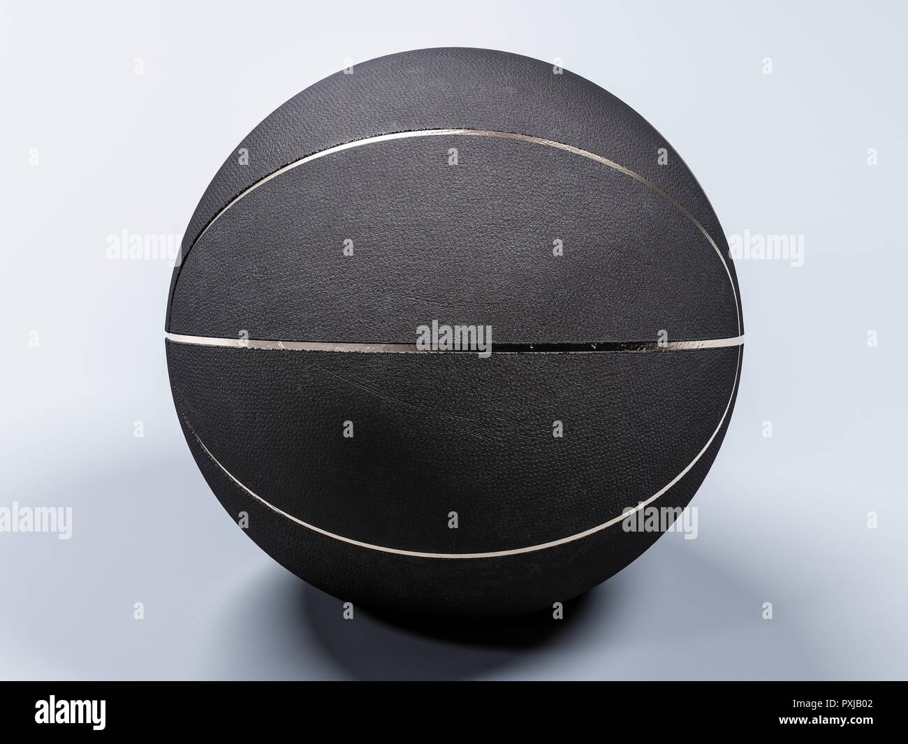 Black metalic Basketball close-up on studio background Stock Photo - Alamy