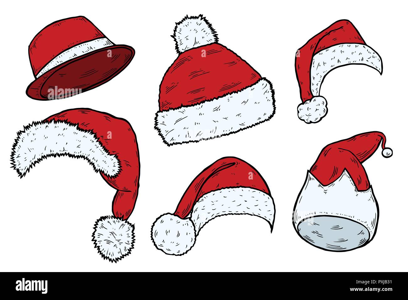 Close up view santa claus Stock Vector Images - Alamy
