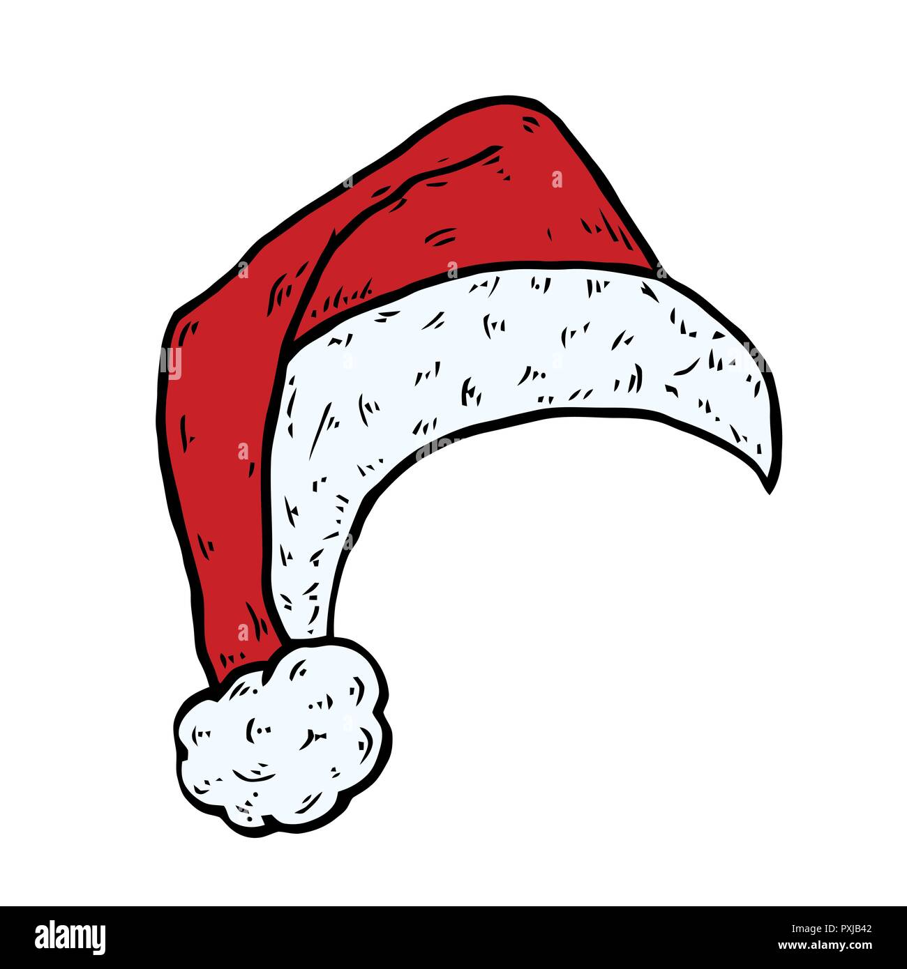 Santa hat, Christmas cap icon Stock Vector Image & Art - Alamy