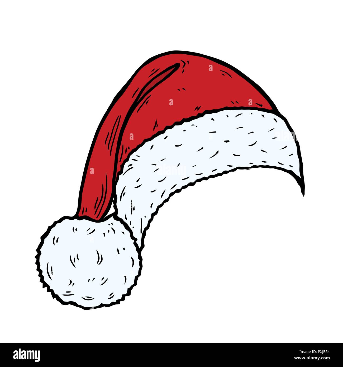 Santa hat, Christmas cap icon Stock Vector Image & Art - Alamy