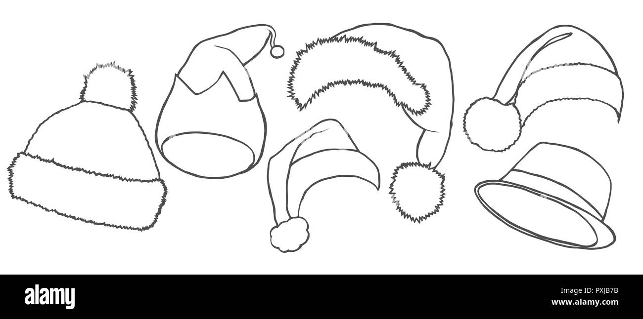 Party hats icon black Stock Vector Images - Alamy