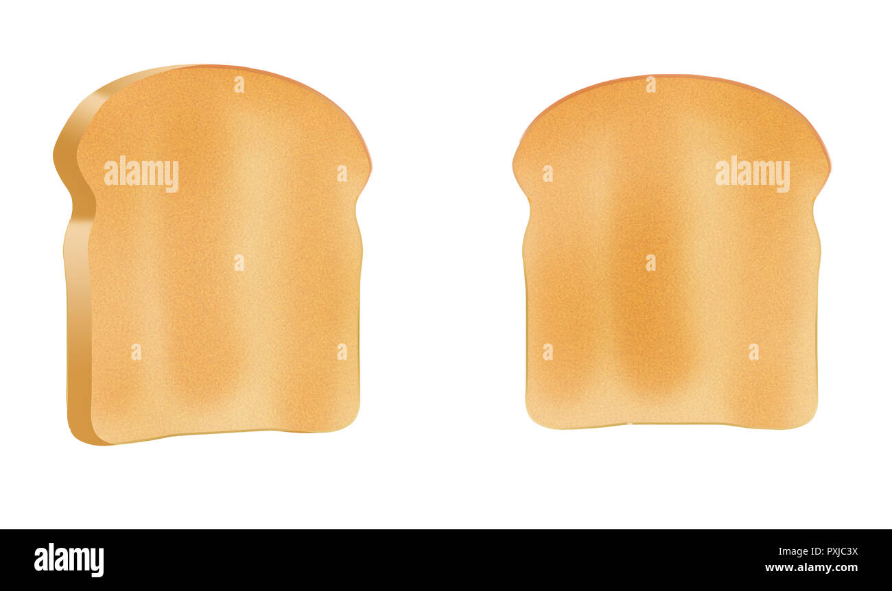 Here are two slices of toast...toasted bread that seen in an ...
