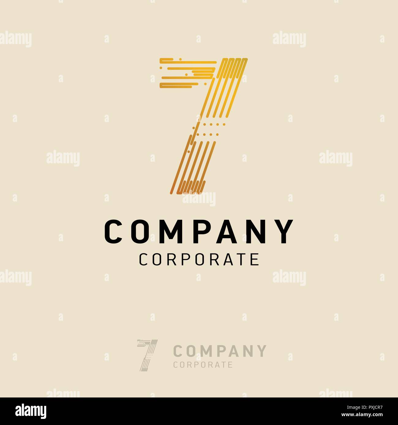 7 company logo design vector Stock Vector Image & Art - Alamy