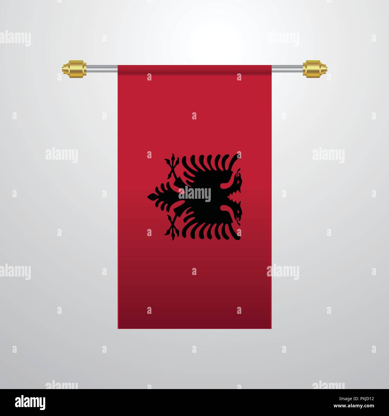 Wavy albanian flag hi-res stock photography and images - Alamy