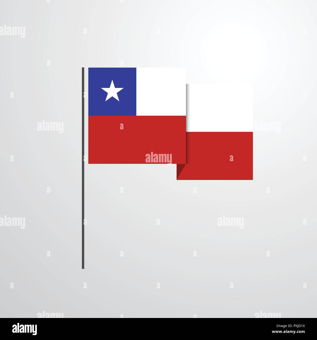 Wavy chilean flag hi-res stock photography and images - Alamy