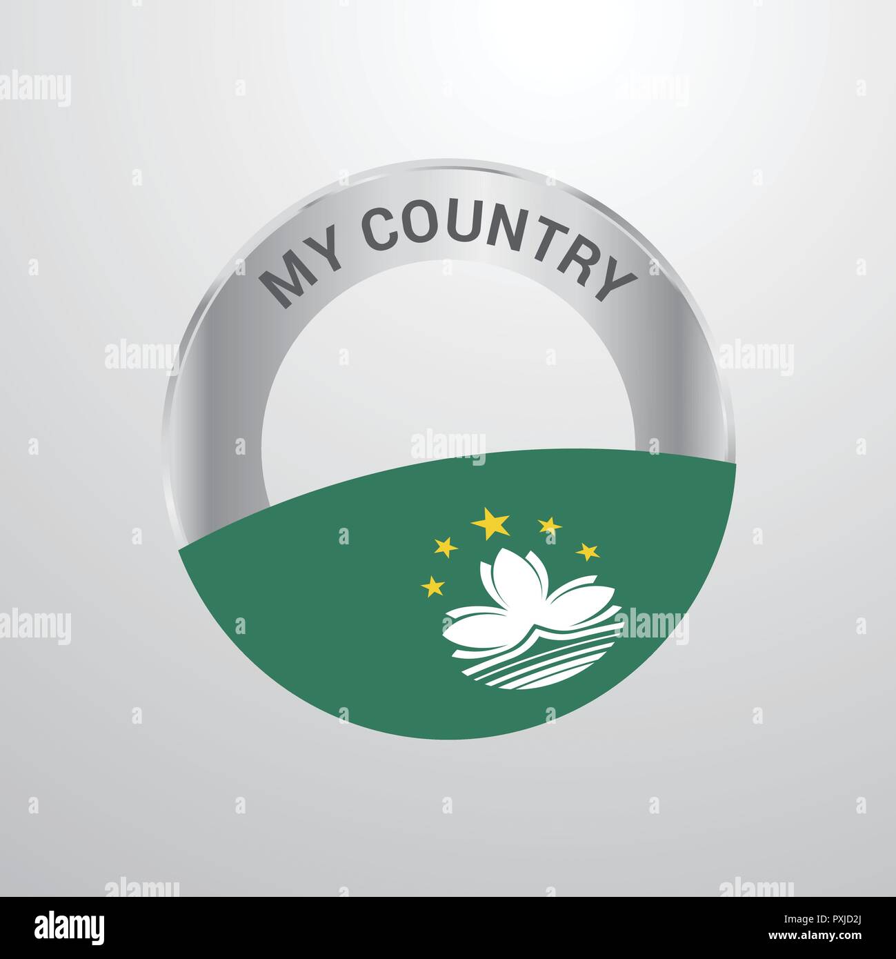 Macau circle flag Stock Vector Images - Alamy