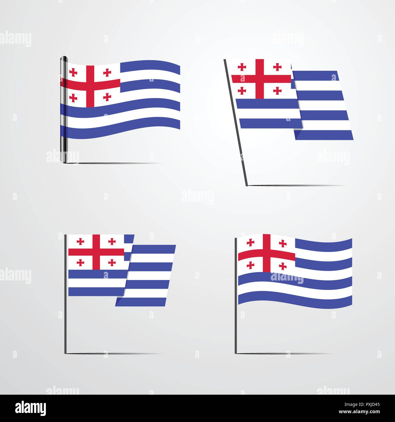Flag of ajaria Stock Vector Images - Alamy