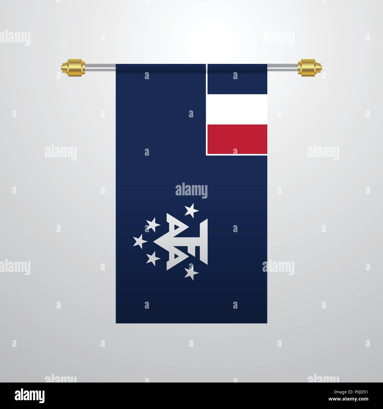 Flag of french southern and antarctic lands flag Stock Vector Images ...