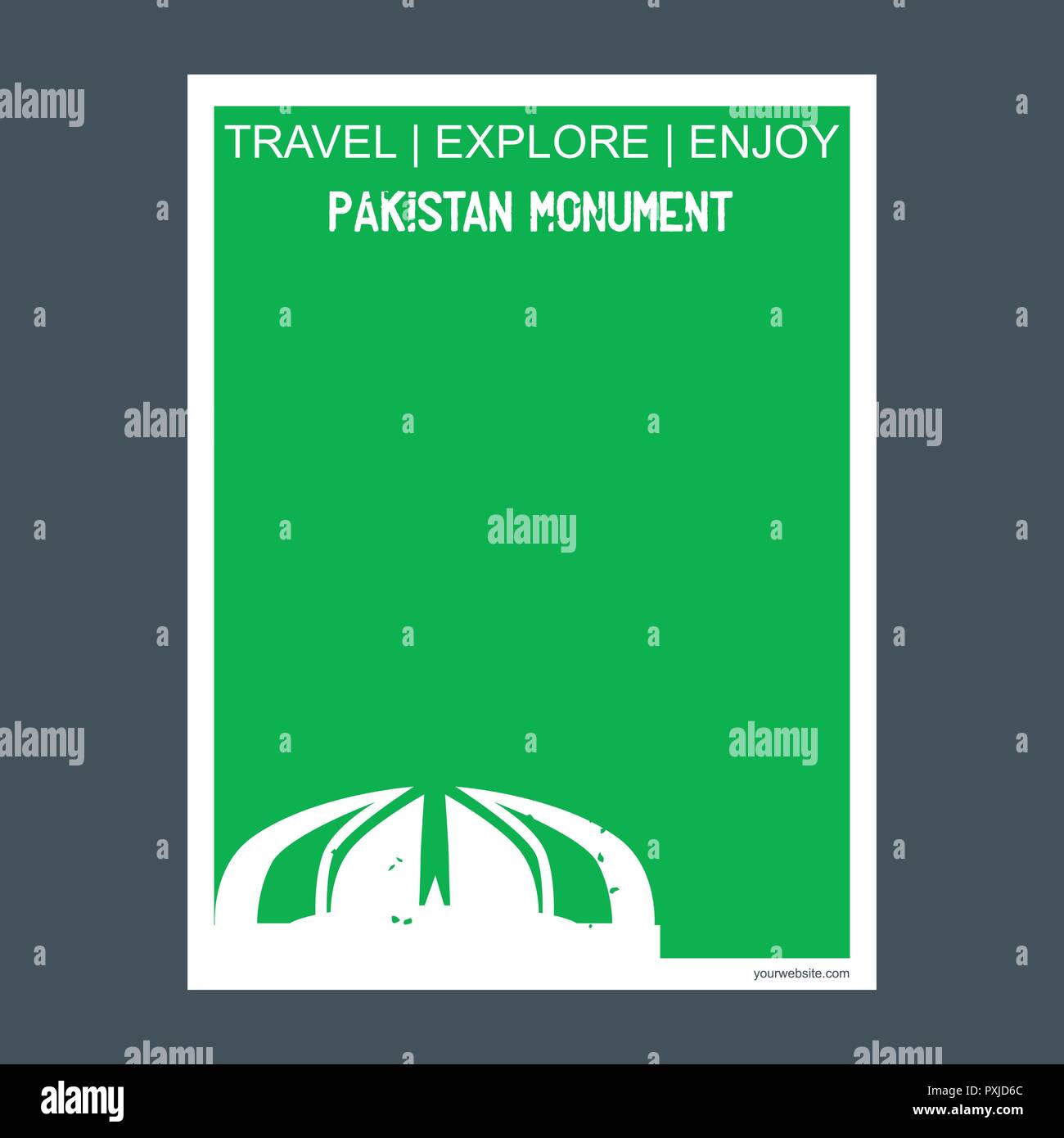 Pakistan Monument Islamabad, Pakistan monument landmark brochure Flat ...