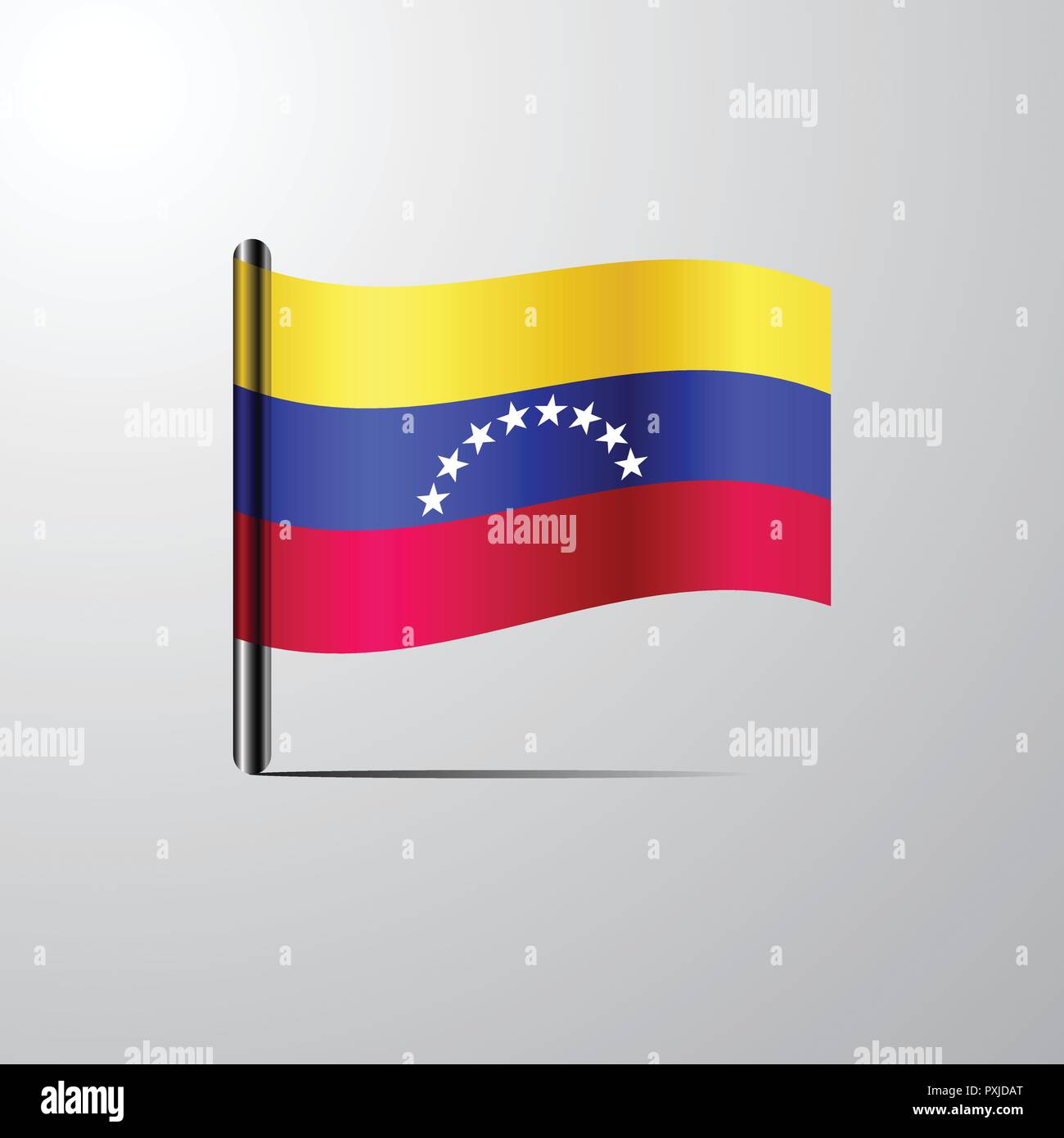 Vector flagpole with venezuela flag hi-res stock photography and images ...