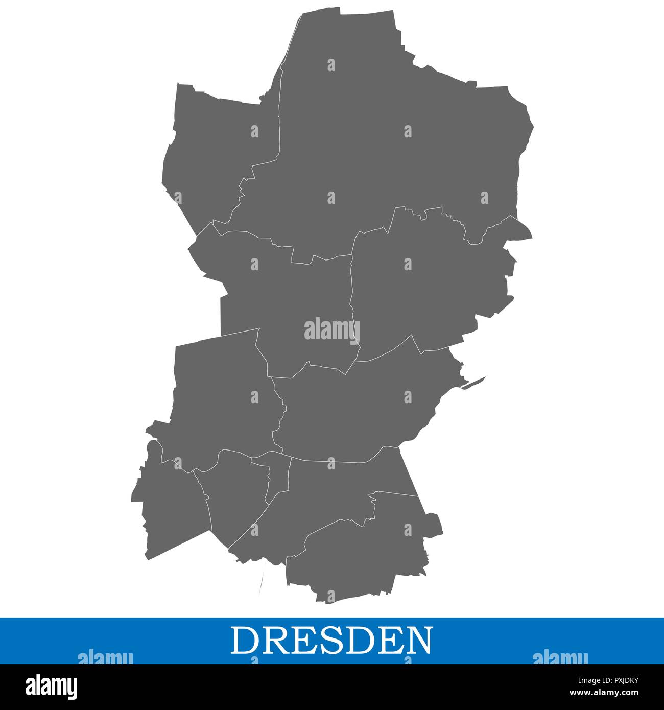 Dresden map hi-res stock photography and images - Alamy