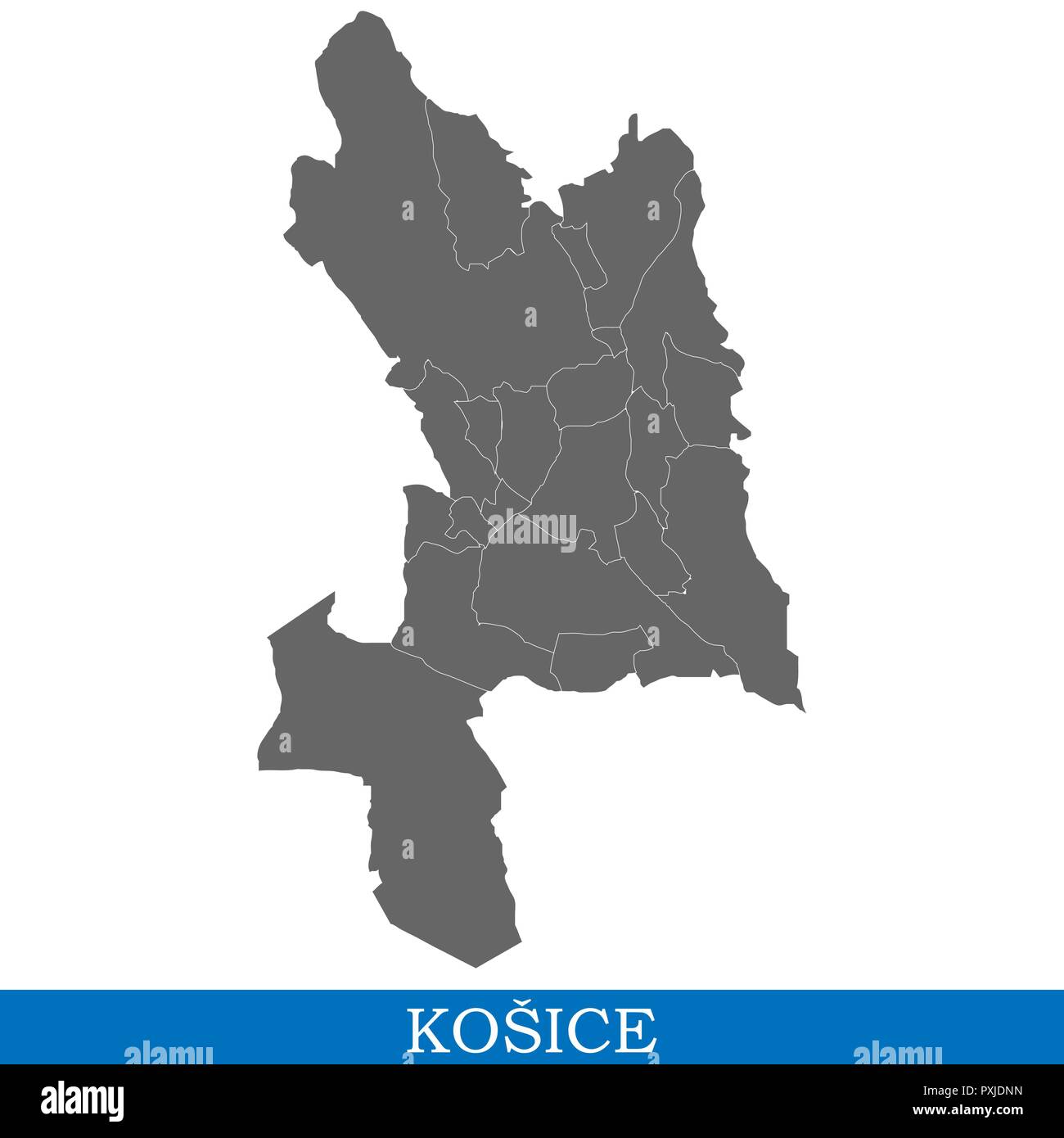 Map of kosice hi-res stock photography and images - Alamy