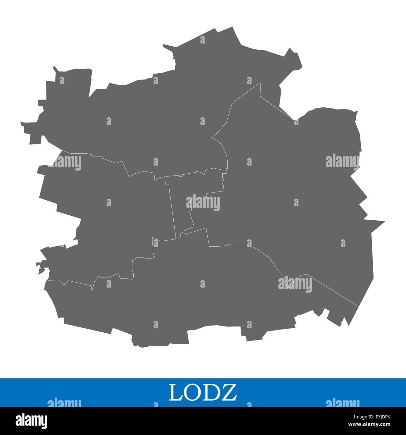 Lodz map Stock Vector Images - Alamy