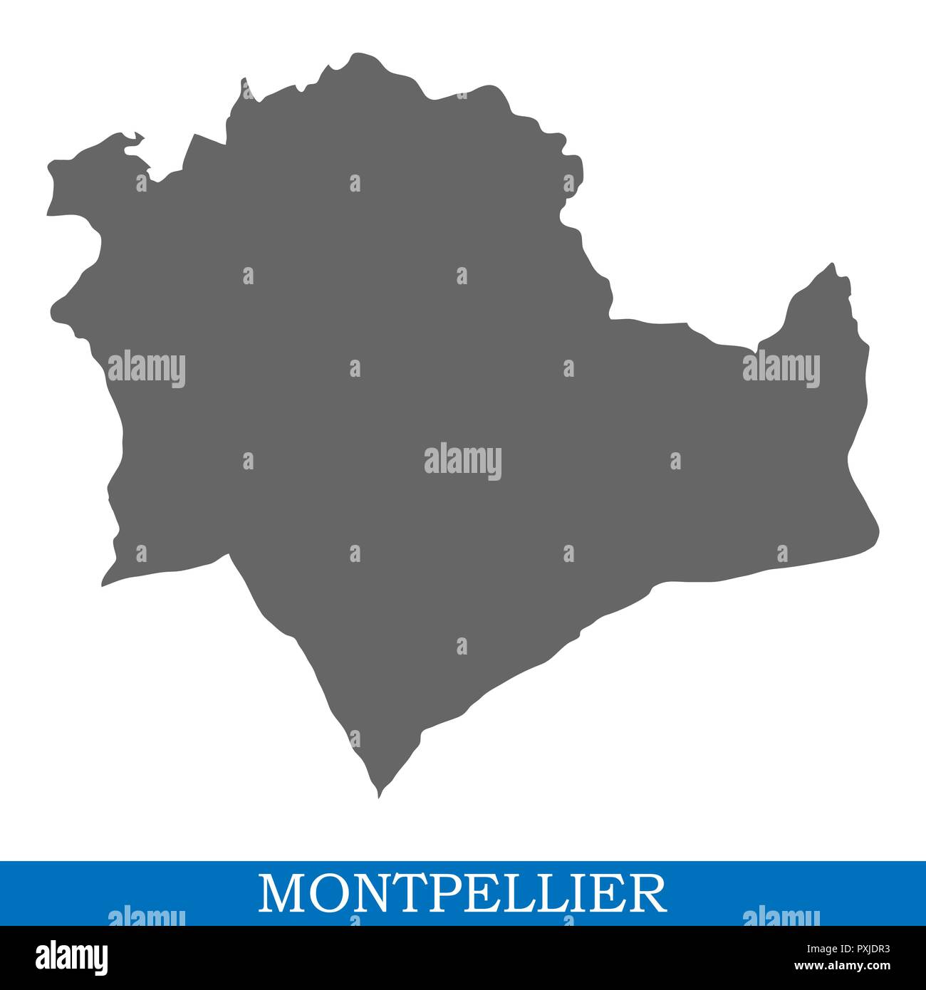 Montpellier france map hi-res stock photography and images - Alamy
