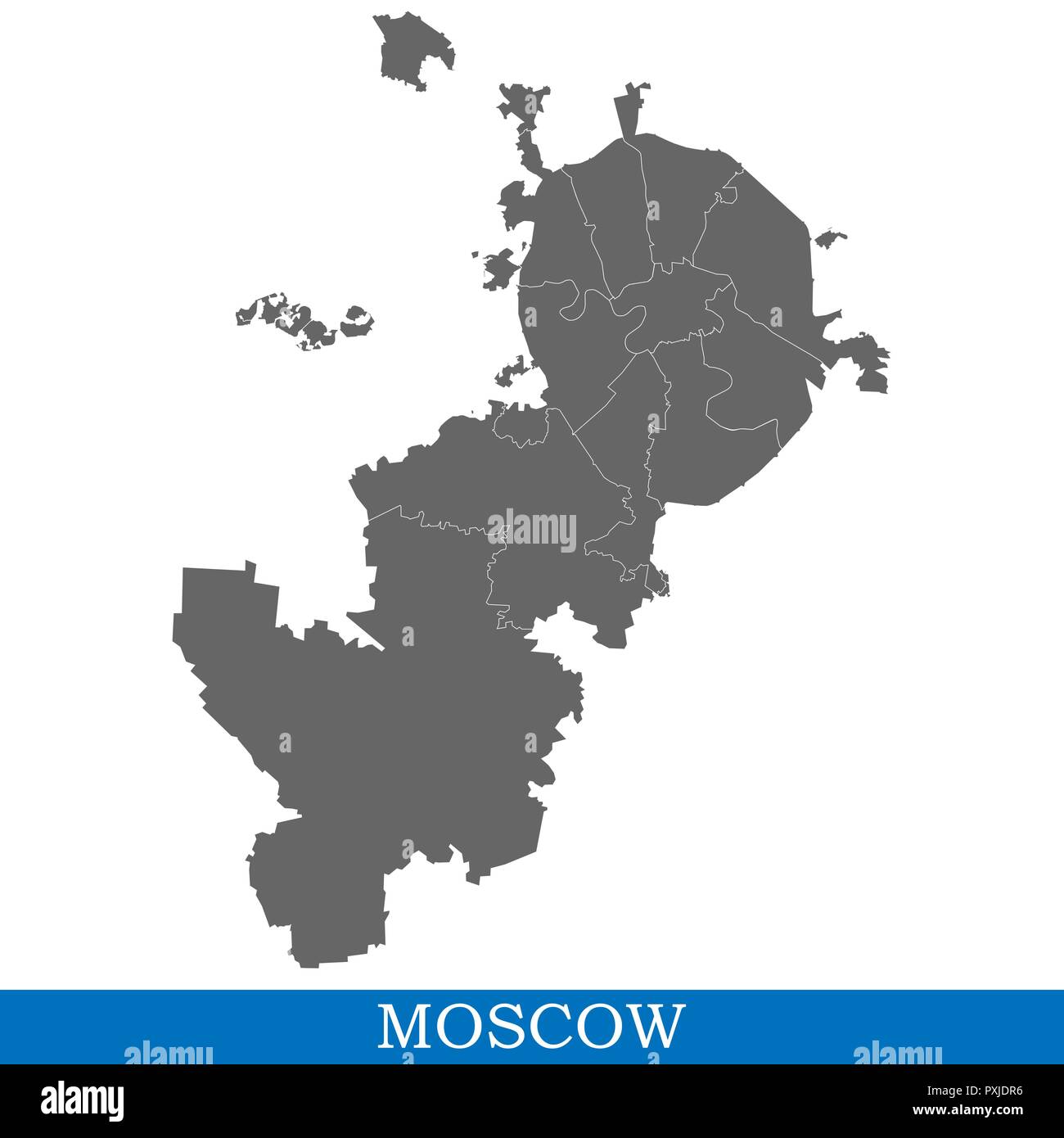 Moscow District Map