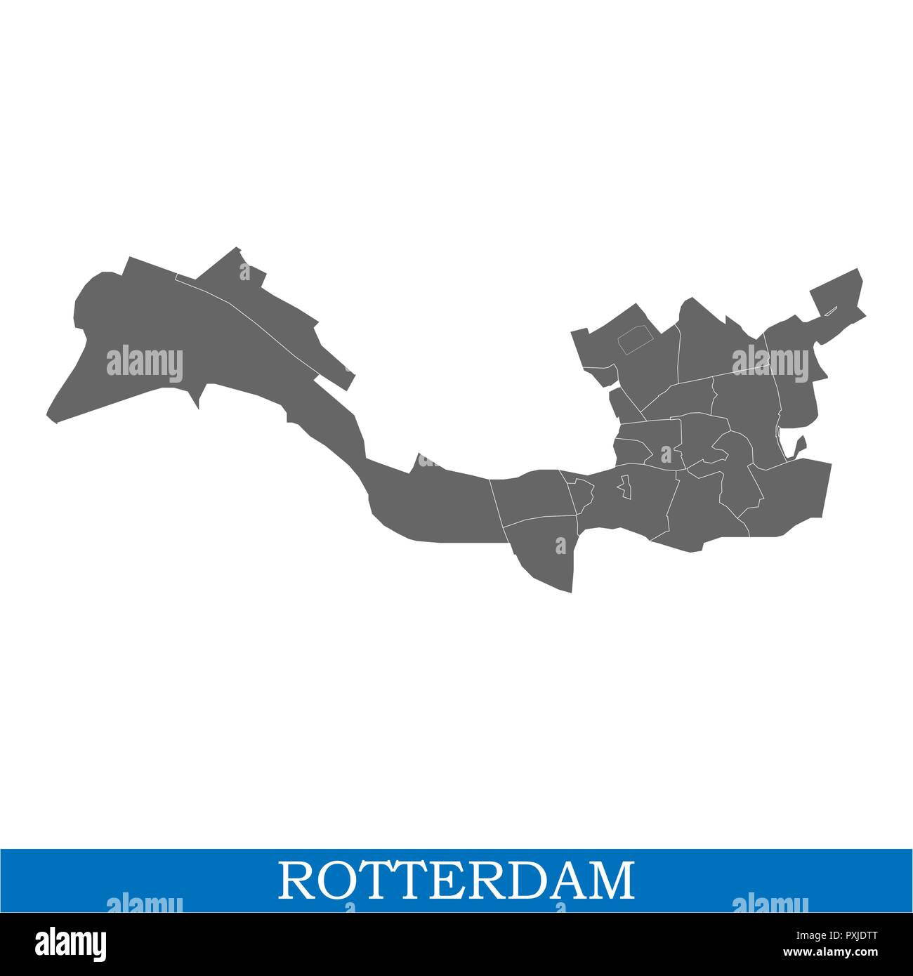 Map of rotterdam hi-res stock photography and images - Alamy