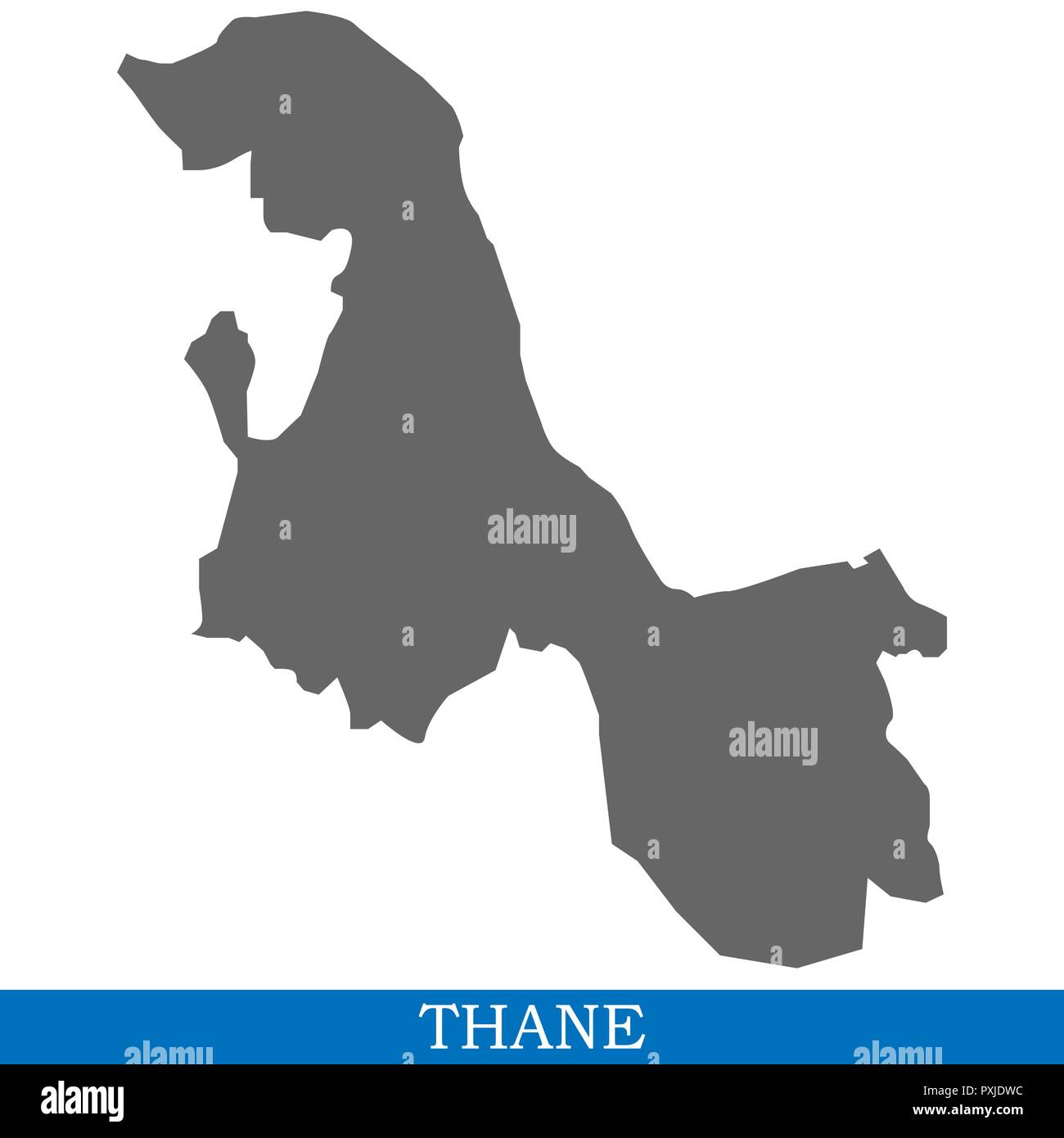 Thane map Stock Vector Images - Alamy