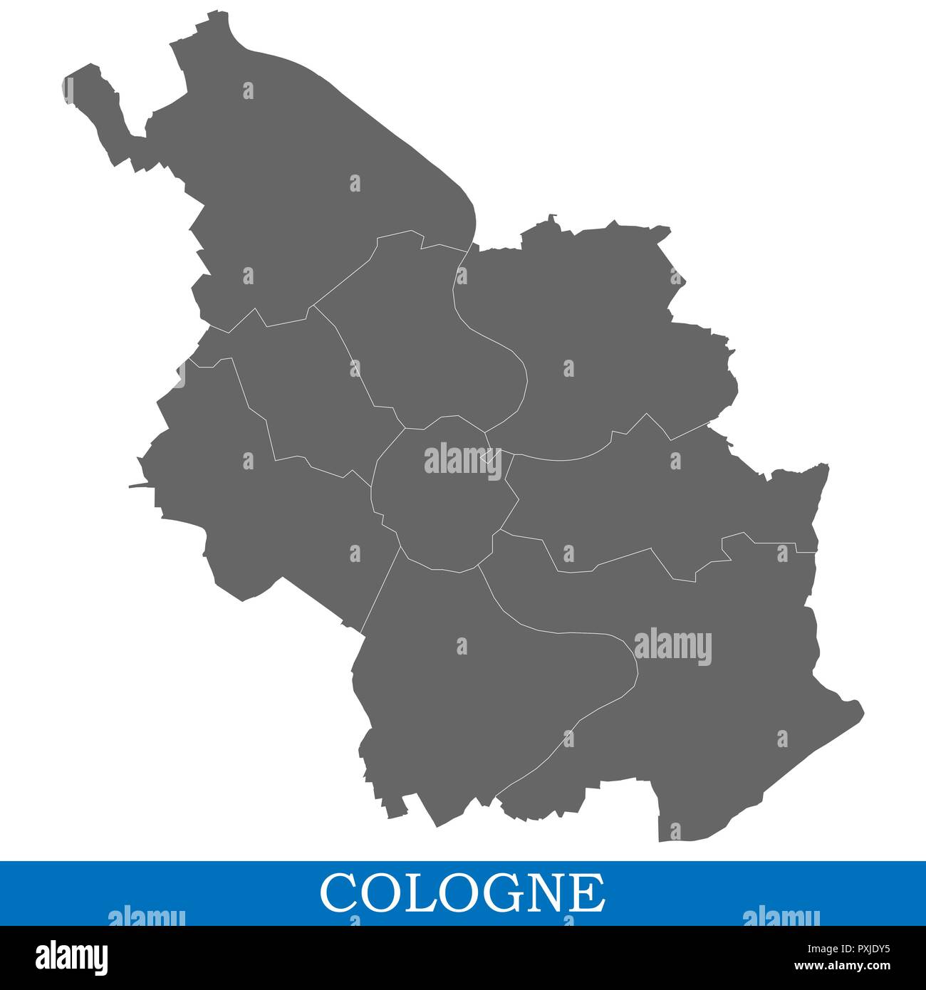 Vintage map of cologne Stock Vector Images - Alamy