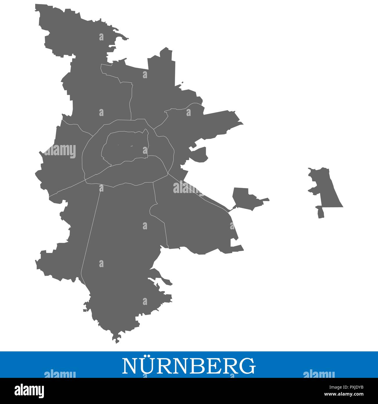 Map of nuremberg hi-res stock photography and images - Alamy