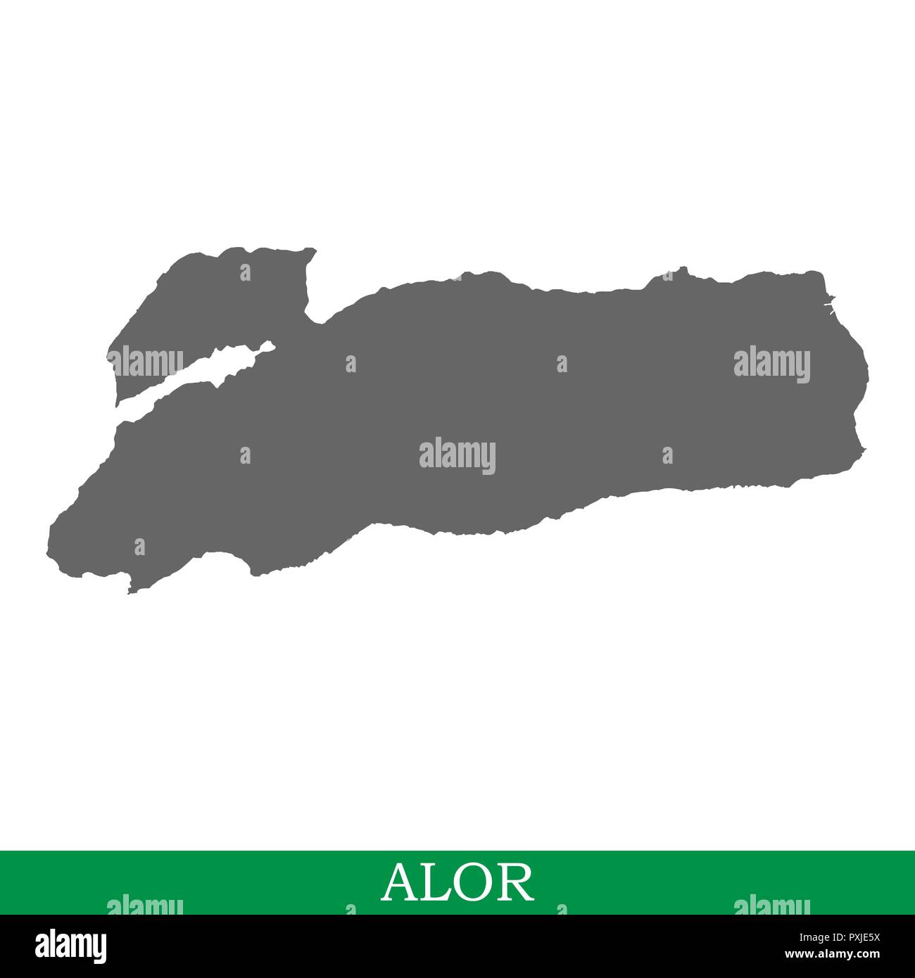 Alor island indonesia map hi-res stock photography and images - Alamy