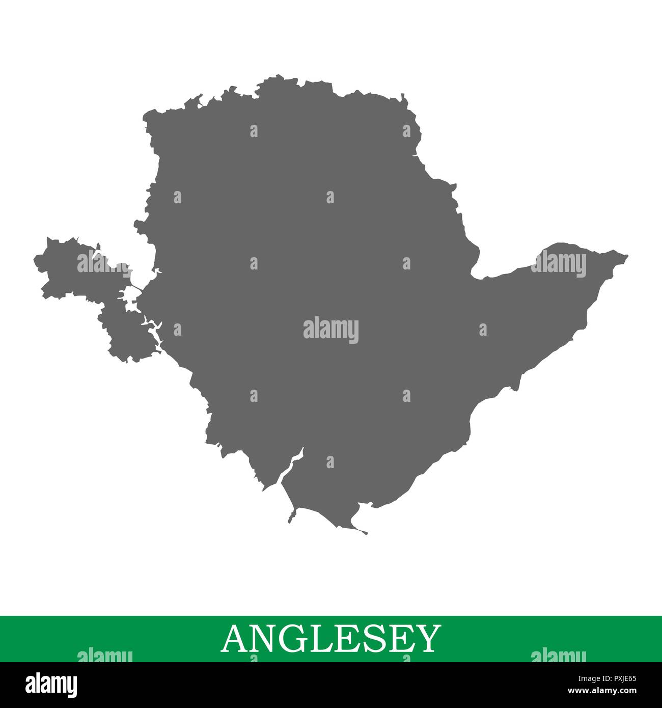 Map of anglesey hi-res stock photography and images - Alamy